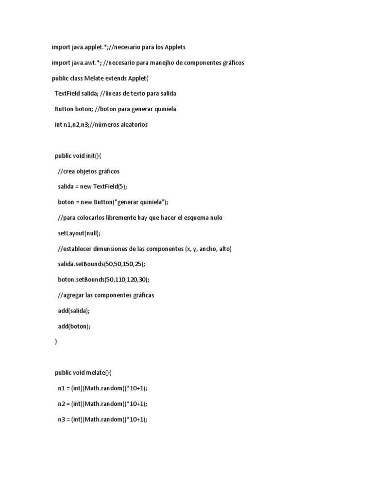 Aleatorio en Java | PDF | Informática