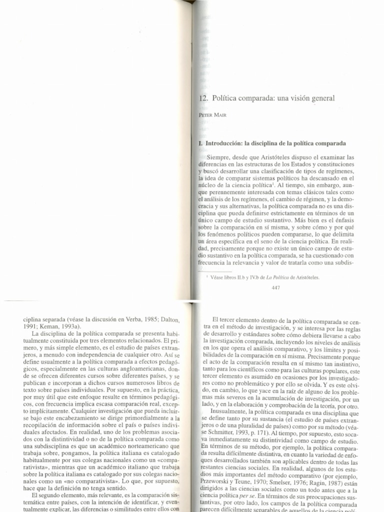 Introducción a la Política Comparada | PDF | Democracia | Ideologías ...
