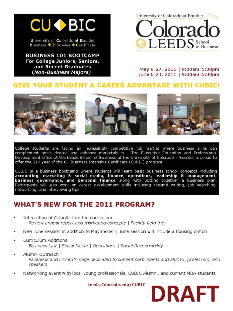 CU-Boulder - CUBIC Program | PDF | Postgraduate Education | Customer ...