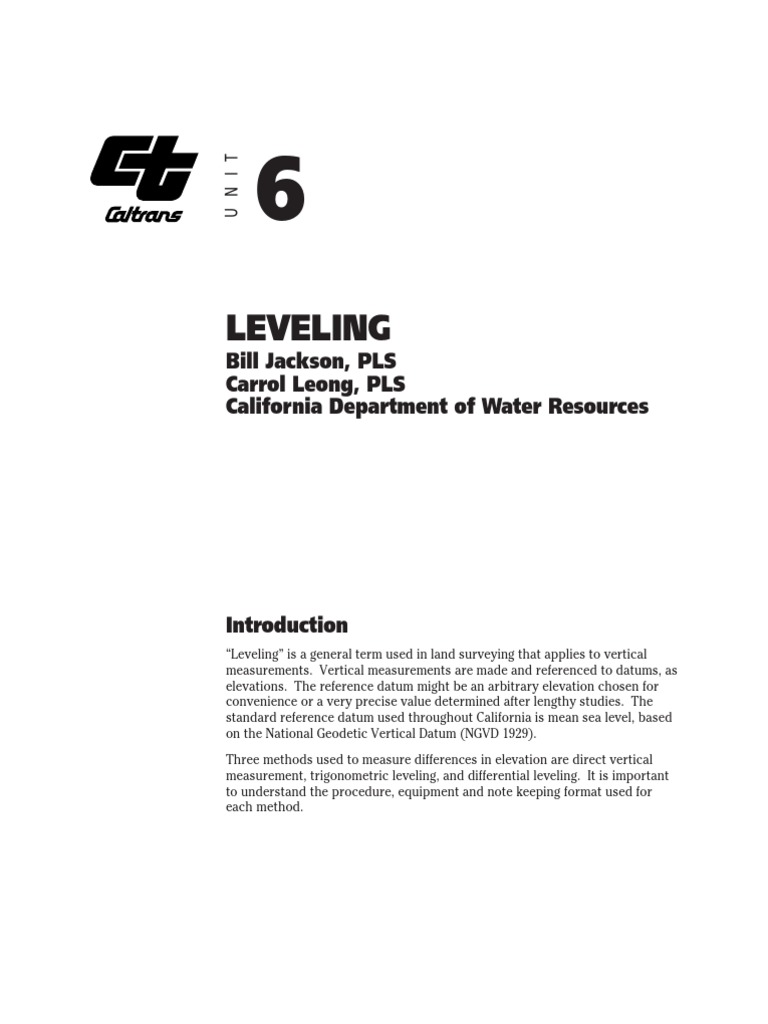 A Comprehensive Guide to Leveling Methods and Standards for Vertical ...
