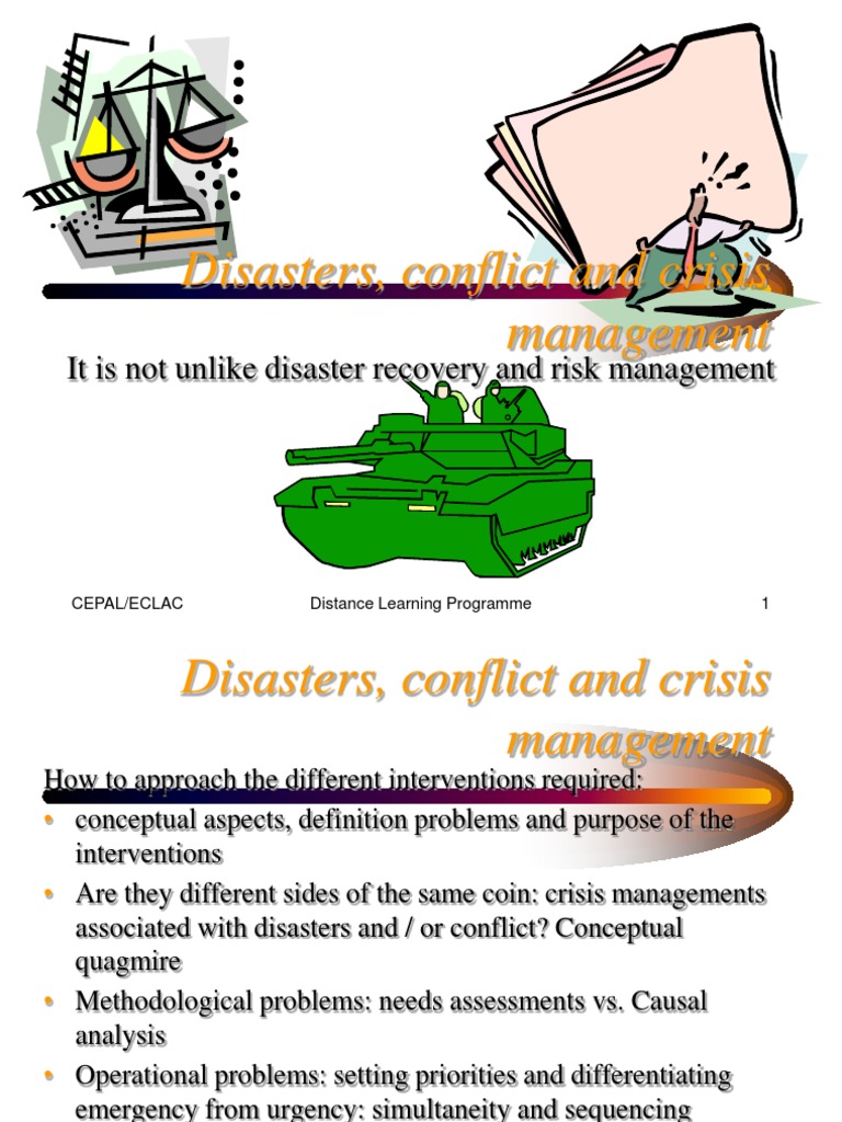 Disasters, Conflict and Crisis Management | PDF