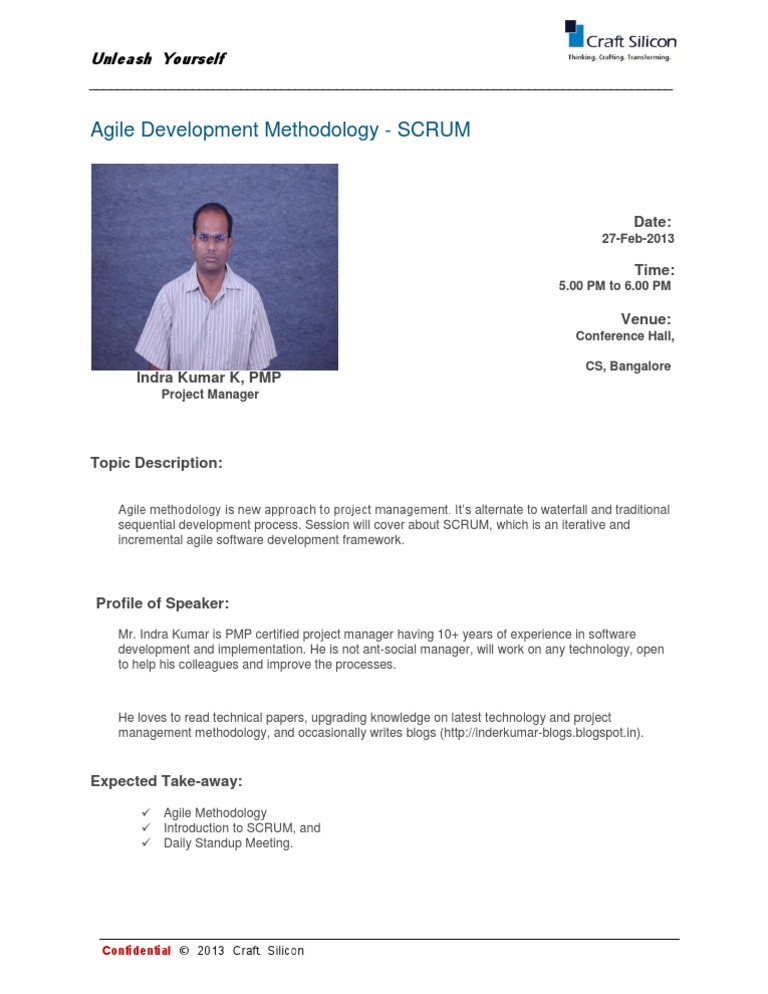 Agile Development Methodology - Scrum | PDF