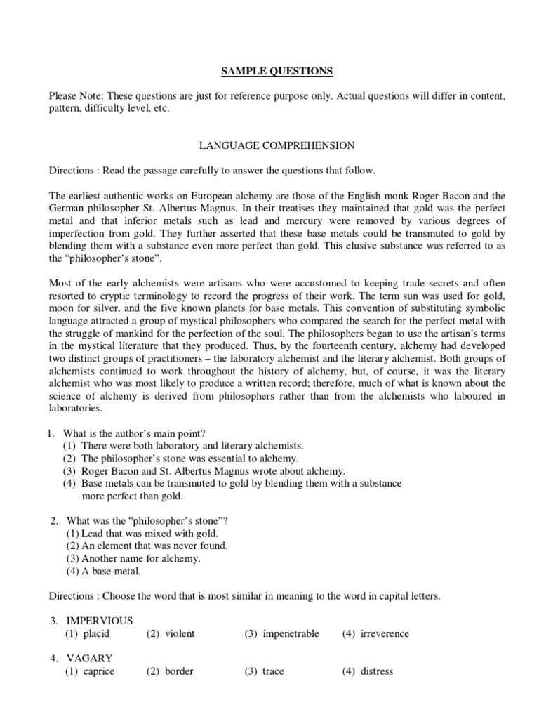 Sample Questions | PDF