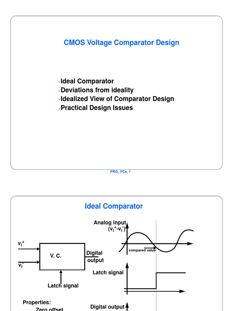 Cmos Comparators Pdf Cmos Mosfet