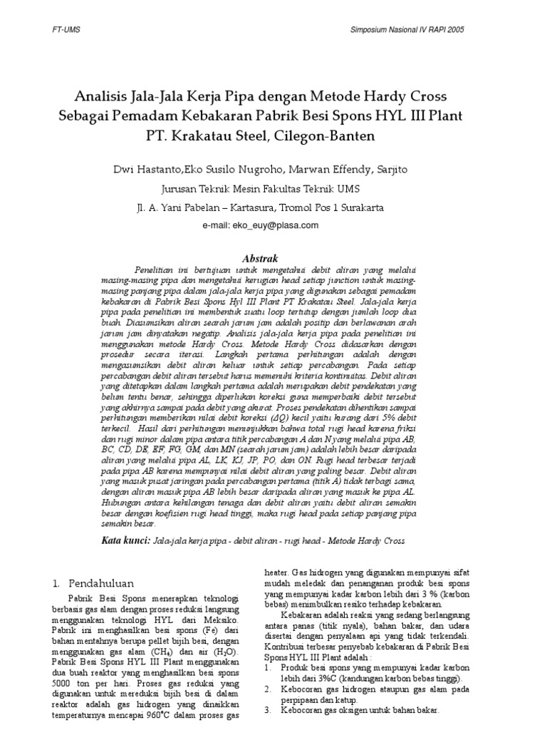 Analisis Jala-Jala Pipa | PDF