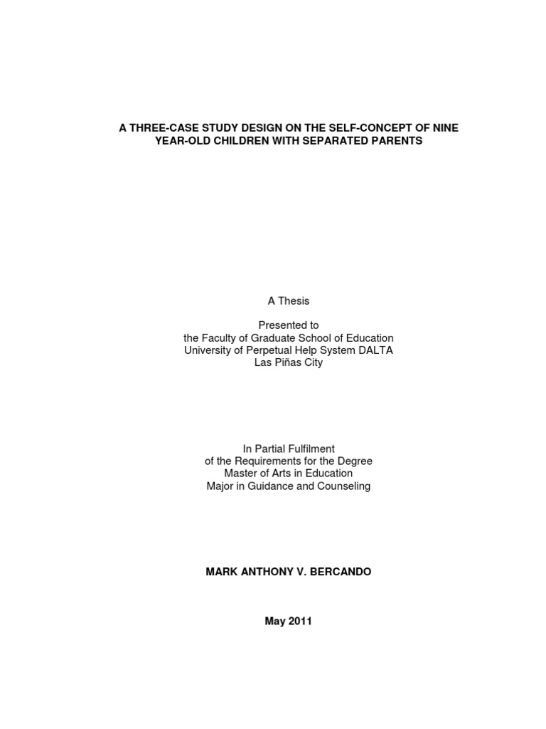 Mark Anthony v. Bercando PDF | PDF | Self Concept | Self Esteem