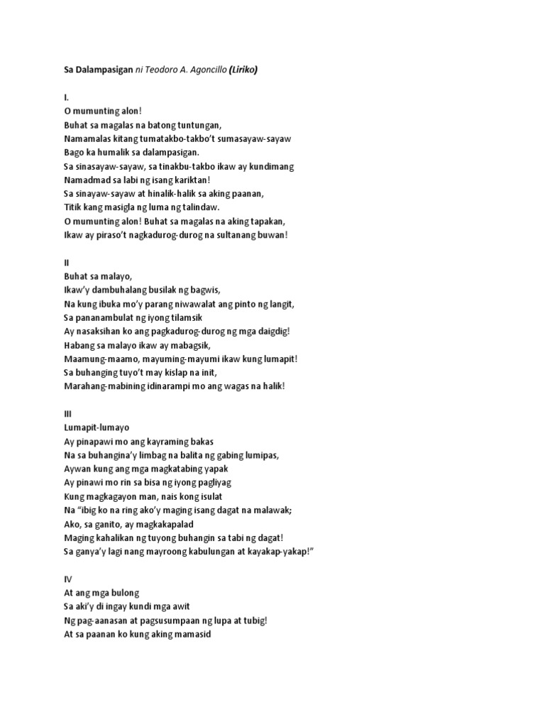 Mga Tula | PDF