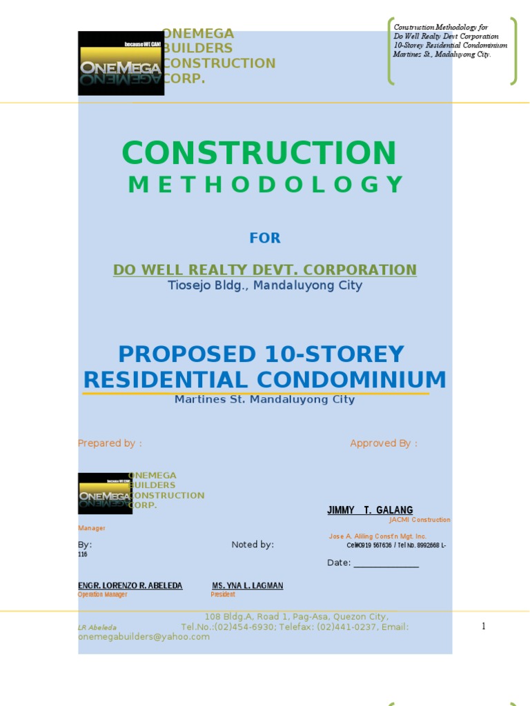 Construction: Methodology | PDF | Framing (Construction) | Concrete
