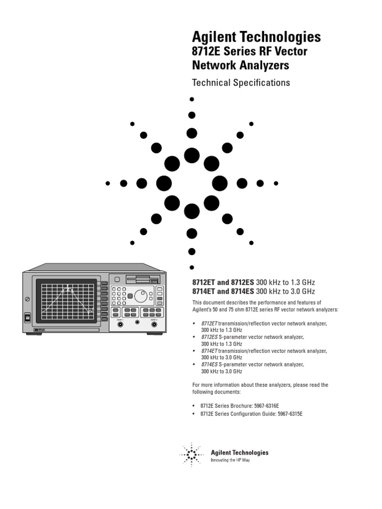 Agilent 8712E Network Analyser | PDF | File Transfer Protocol | Hertz
