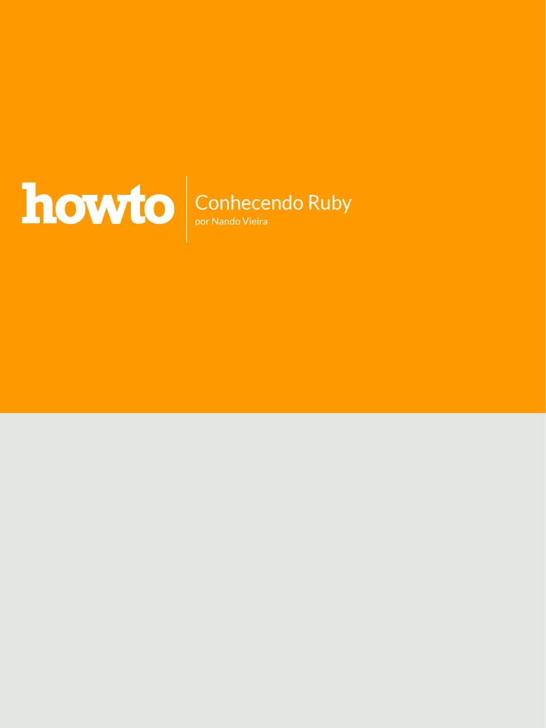 Conhecendo Ruby | PDF | Ruby (linguagem de programação) | Expressão ...