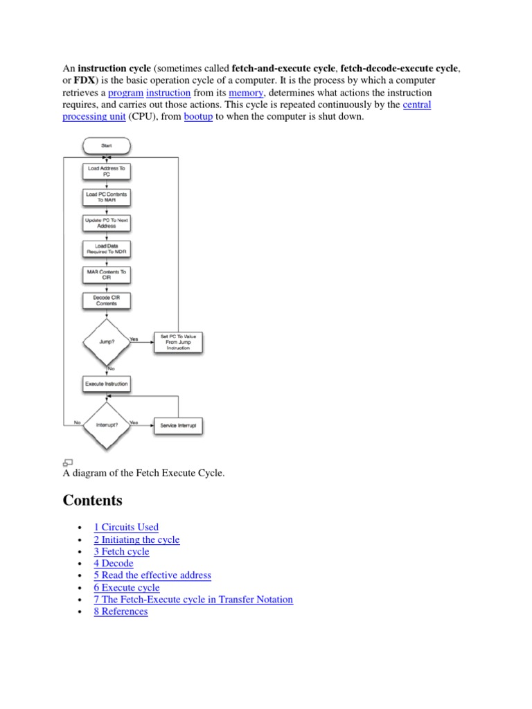 Program Instruction Memory Central Processing Unit Bootup | PDF | Instruction Set | Central ...