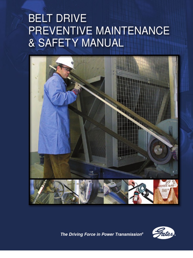 Belt Drive Preventive Maintenance and Safety Manual | PDF | Belt ...