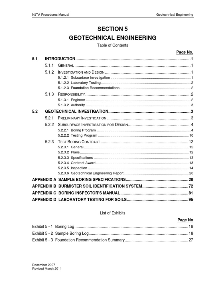 NJTA Geotechnical | PDF | Geotechnical Engineering | Deep Foundation