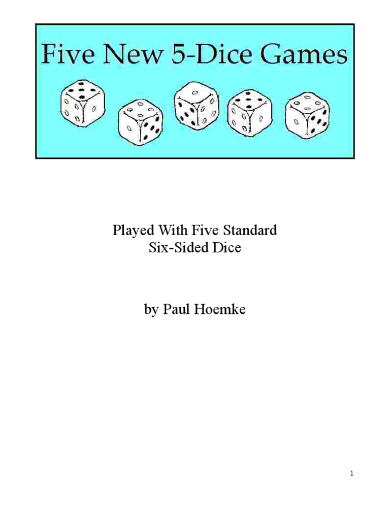 5 Dice Games | PDF
