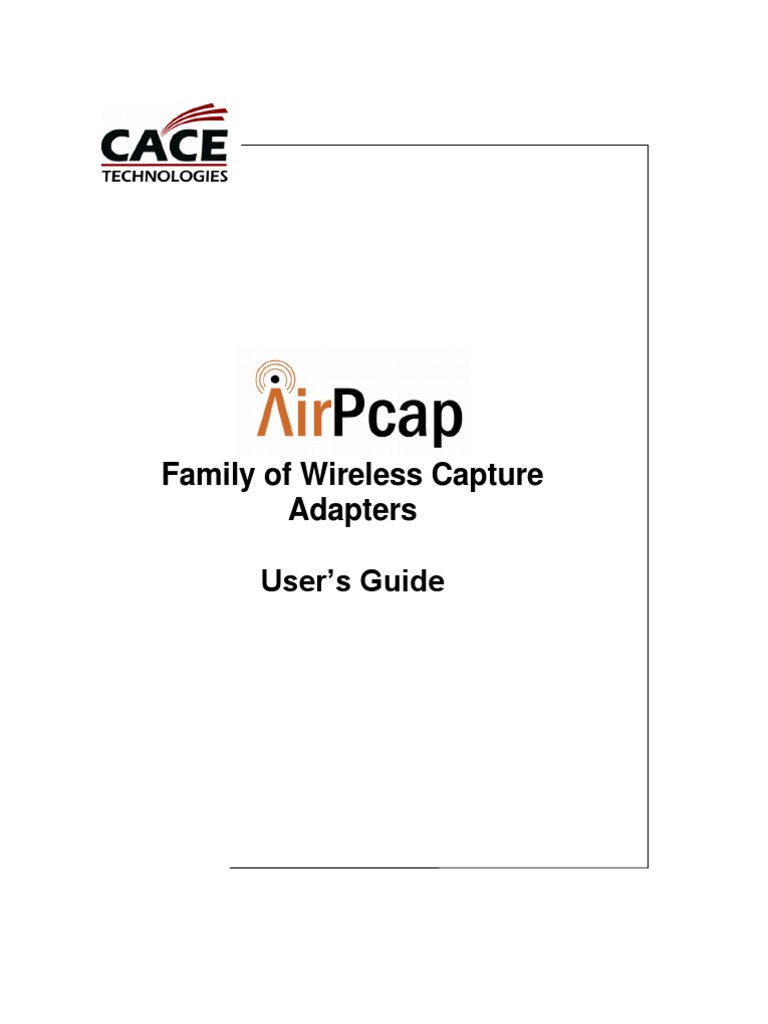 Airpcap User Guide | PDF | Wireless Lan | Ieee 802.11