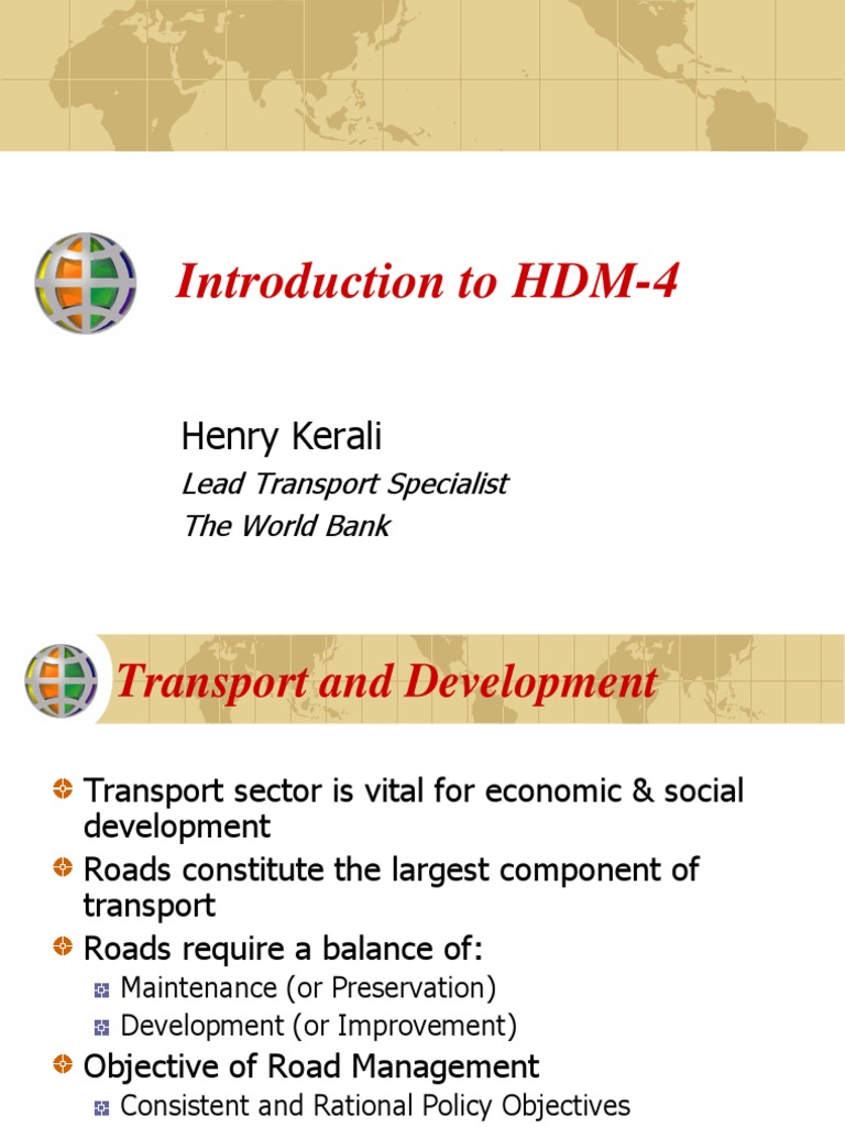 Understanding HDM-4 for Road Management | PDF | Road | Road Surface