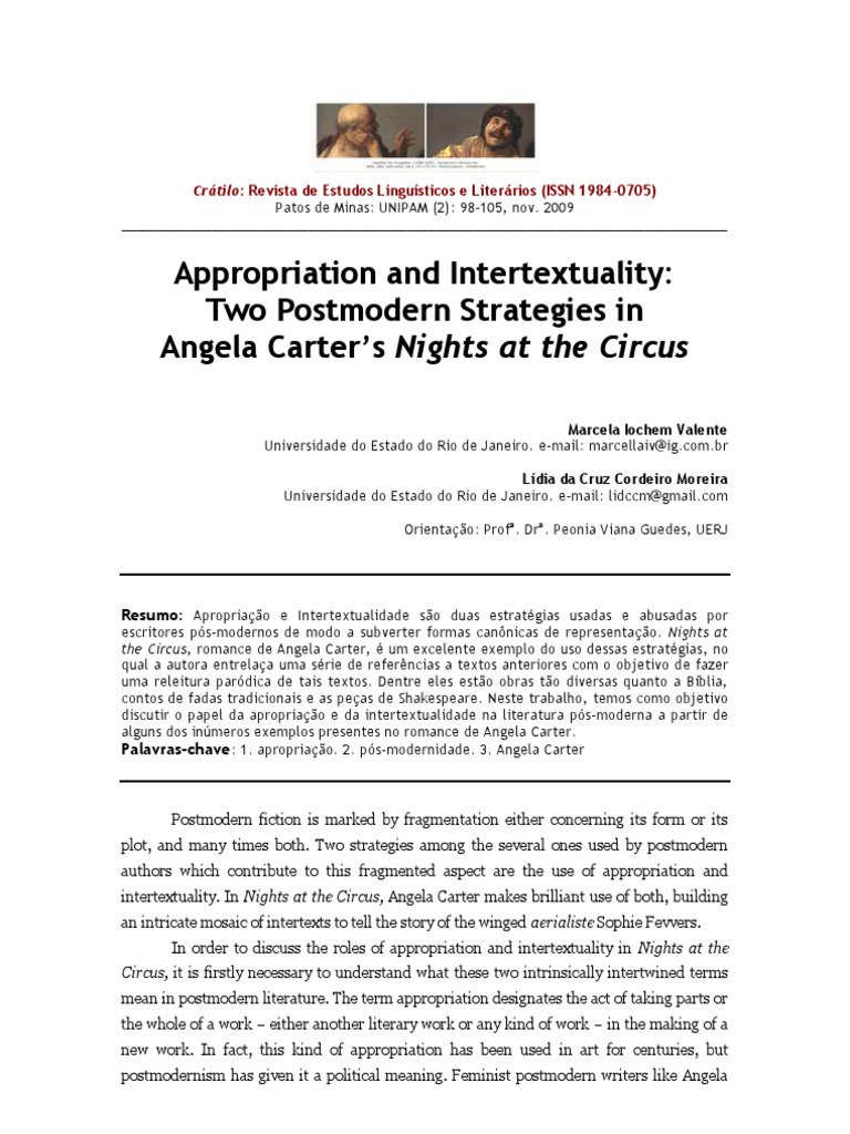 Appropriation and Intertextuality | PDF | Helena de Troia