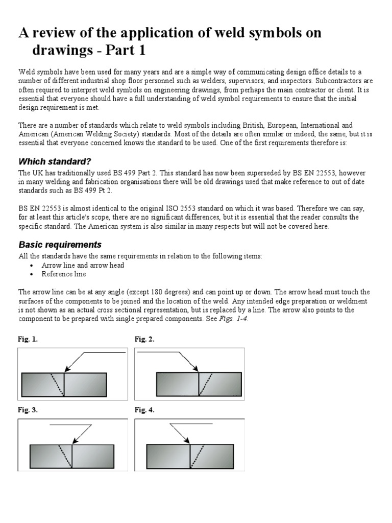 Weld Symbols | PDF | Technical Drawing | Welding