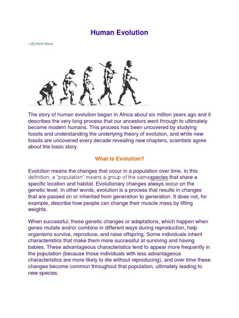 Human Evolution | PDF | Human Evolution | Human