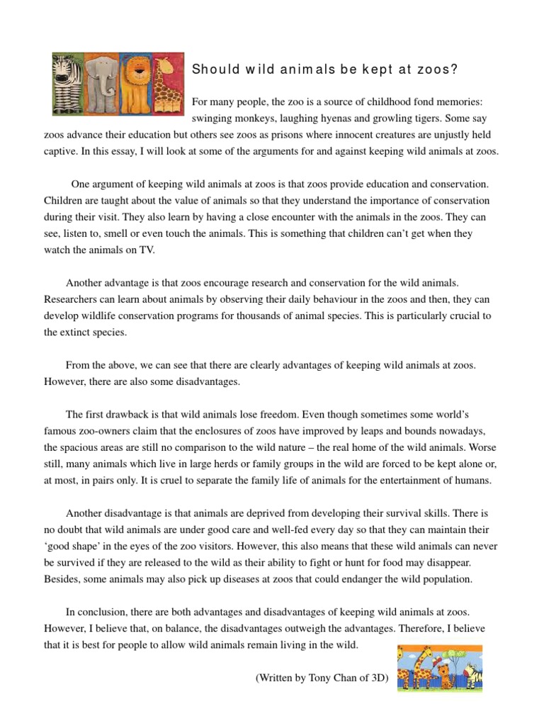 Pros and Cons of Keeping Animals in Zoos | PDF | Zoo | Wildlife