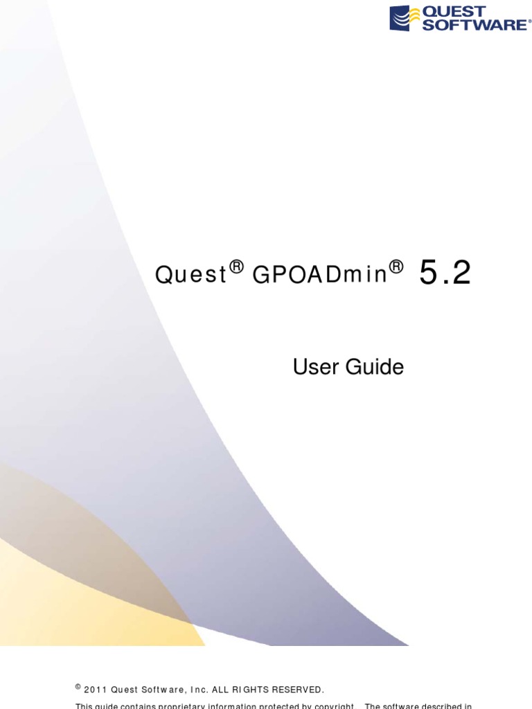 GPOADmin User Guide | PDF | Group Policy | Active Directory