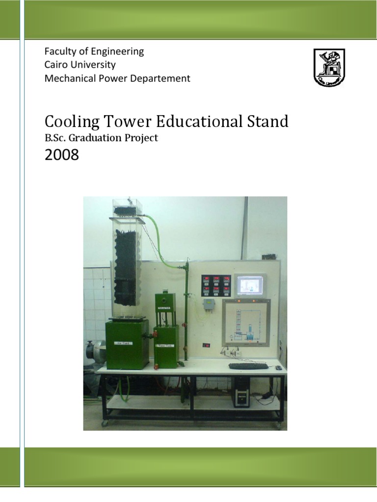 Cooling Tower Educational Standcairouniversity | PDF | Mechanical Fan ...