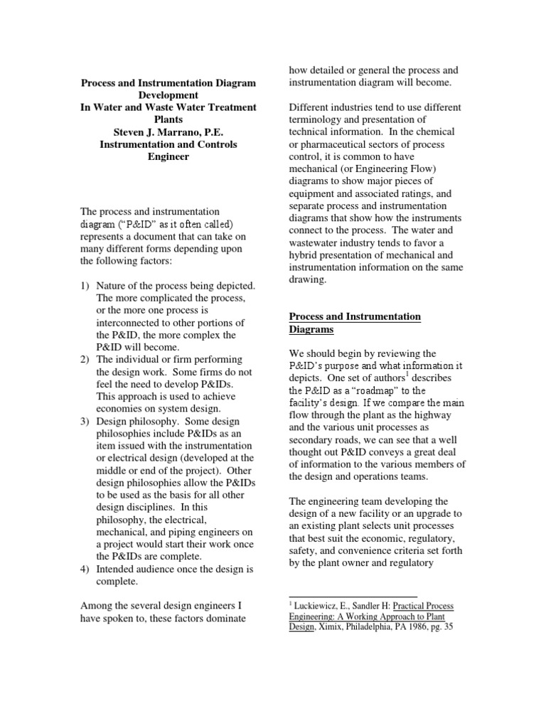 Process and Instrumentation Diagram Development | PDF | Instrumentation | Programmable Logic ...
