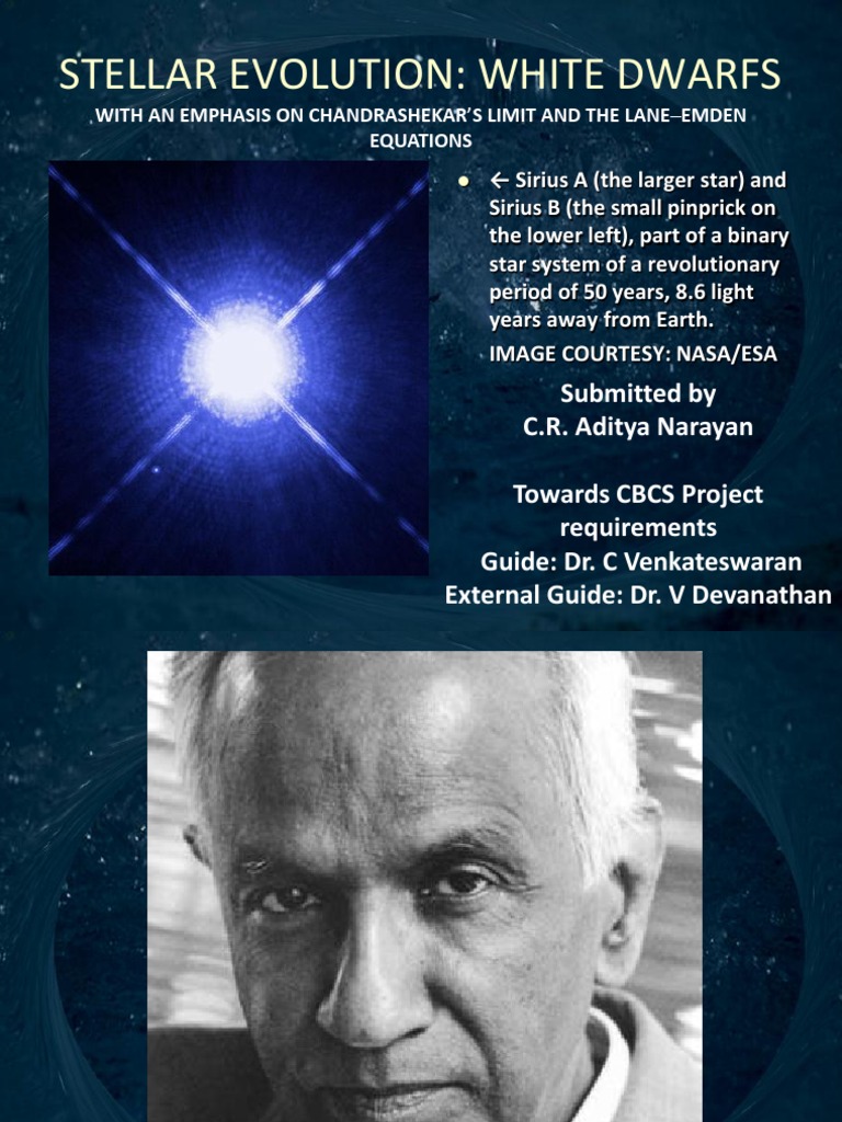 Stellar Evolution - White Dwarfs | PDF | Stars | Equations