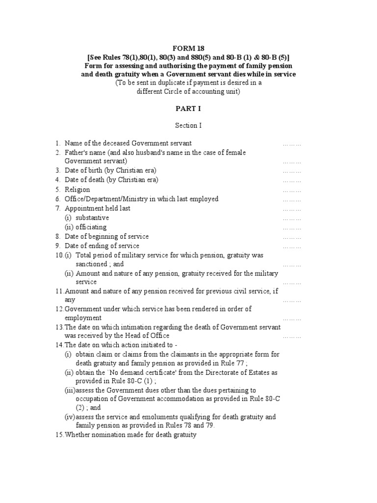 Form 18 | PDF | Gratuity | Receipt