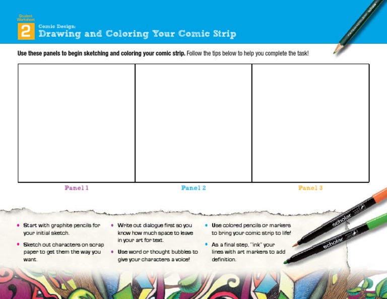 Comic Strip Creation Worksheet | PDF | Art | General Fiction