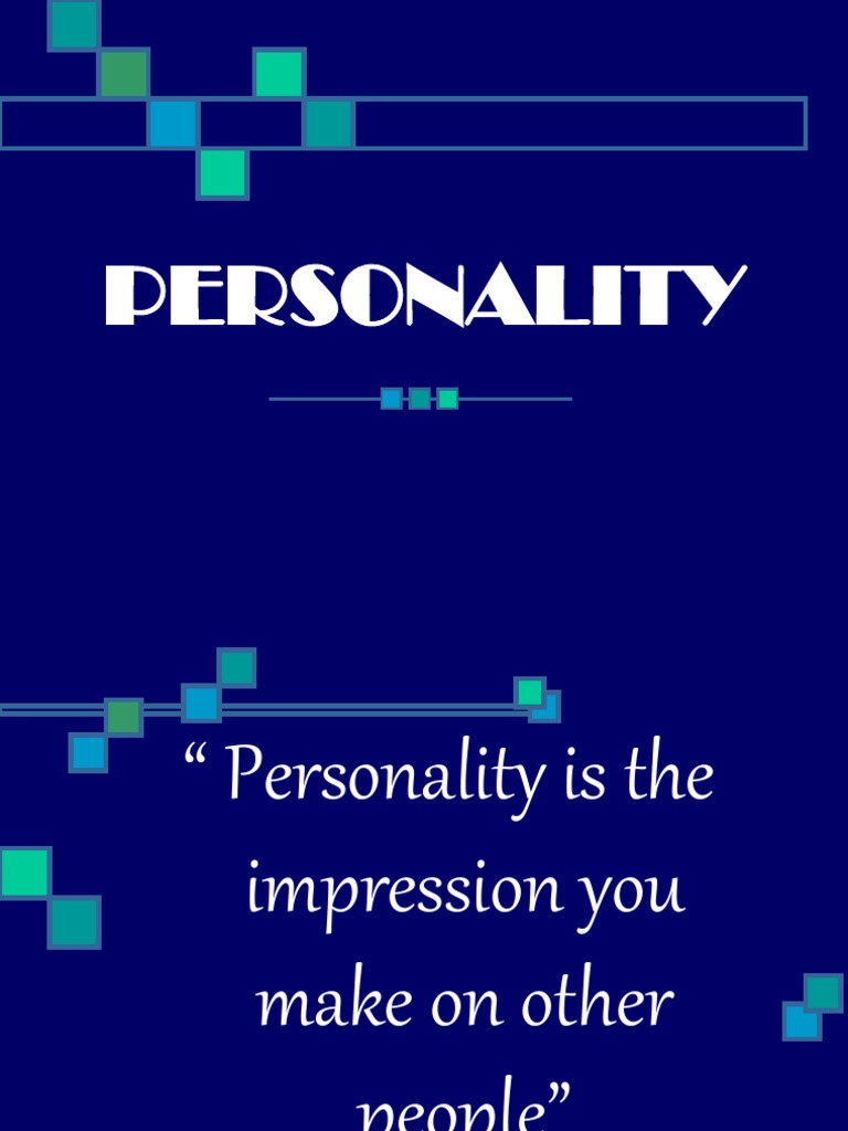 Personality Meaning | PDF