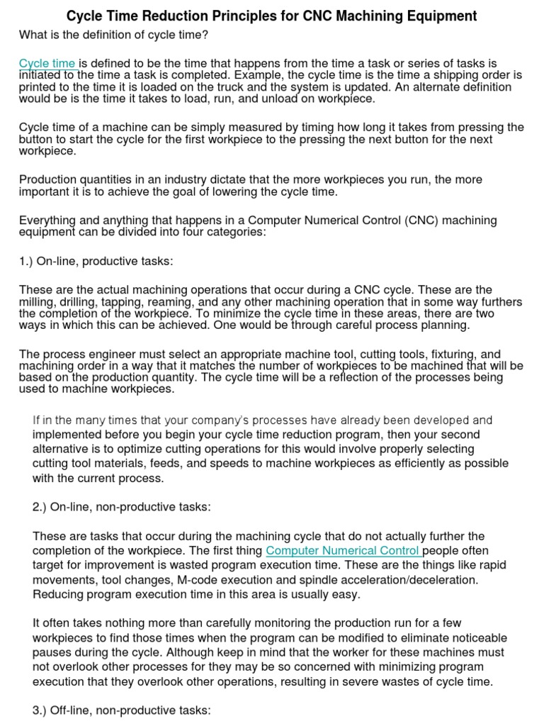CTI Principles of CNC Machining | PDF | Machining | Numerical Control