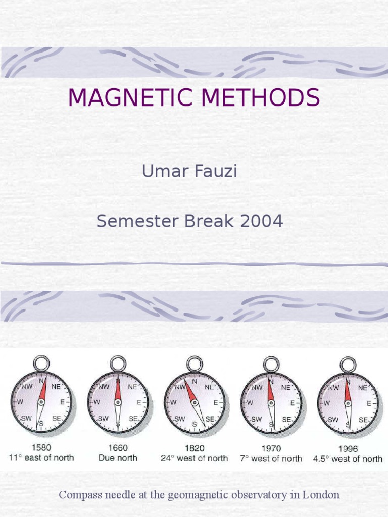 Magnetic Methods in Geomagnetism | PDF