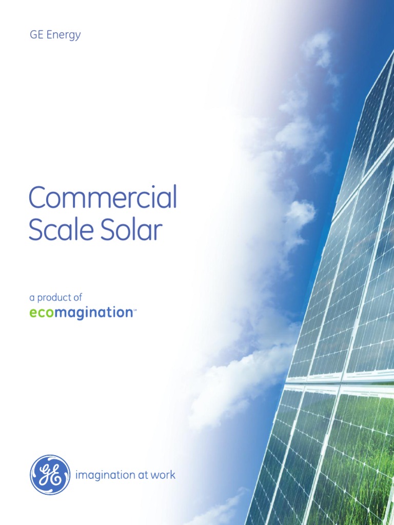 GE Solar Commercial Brochure | PDF | Solar Power | Renewable Energy