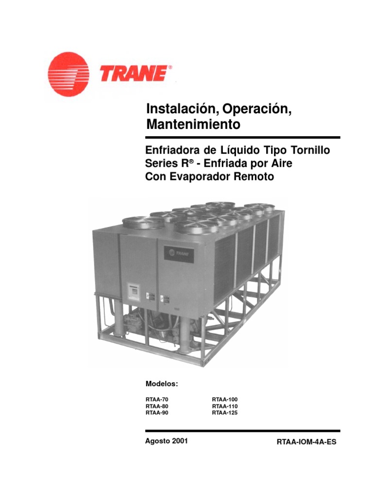 Catalogo Chiller Trane | PDF | Hvac | Agua