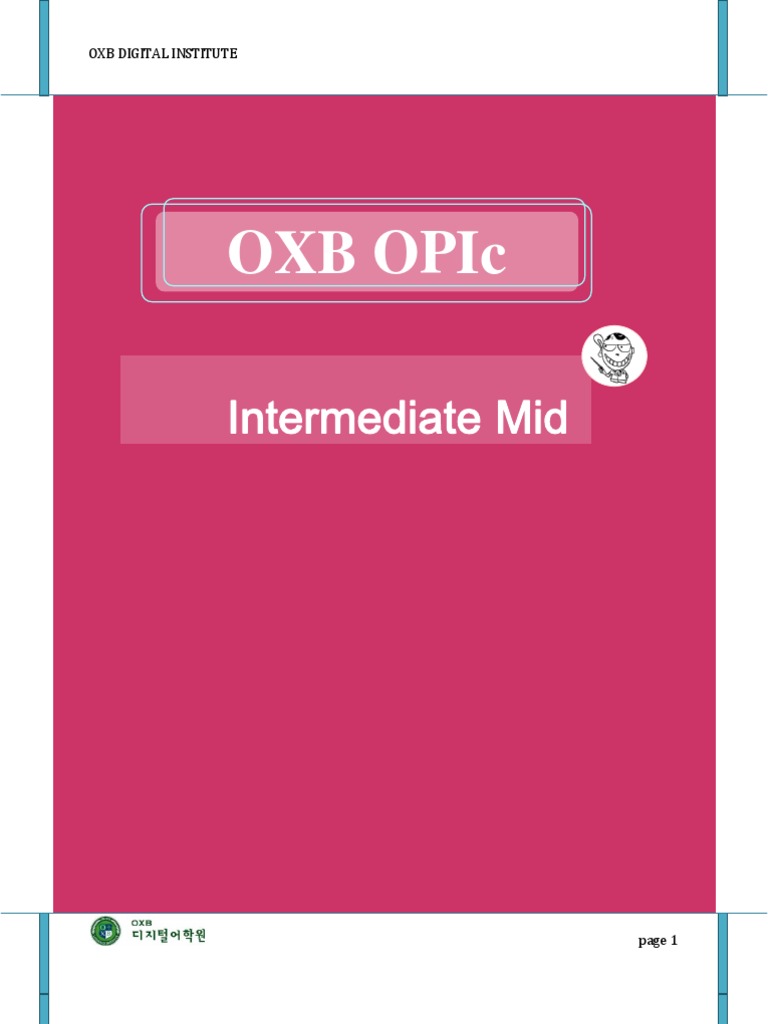 OPIc Book (IM-120Q) | Download Free PDF | Restaurants | Employment