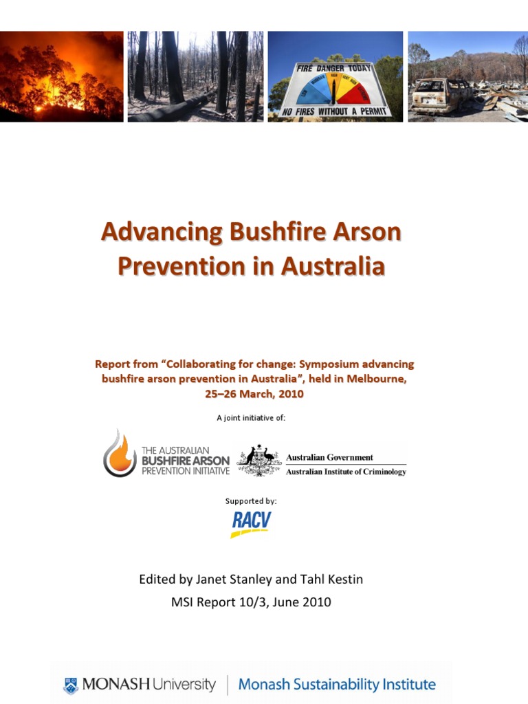Advancing bushfire arson prevention in Australia | Wildfire | Risk ...