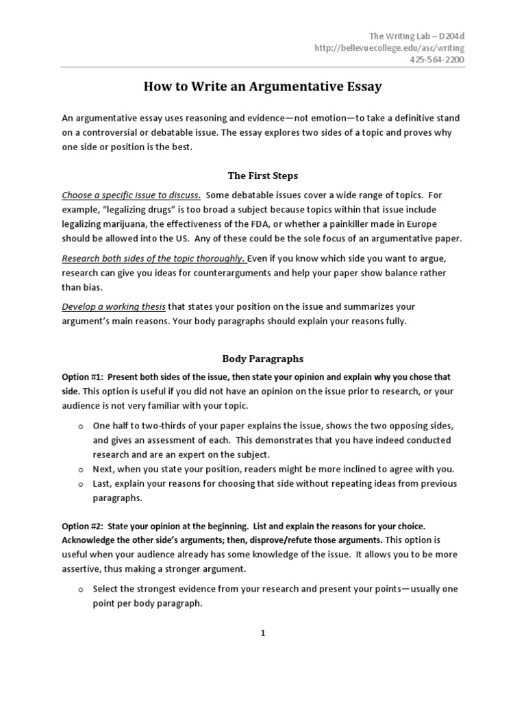 How To Write An Argumentative Essay | PDF | Pet | Essays