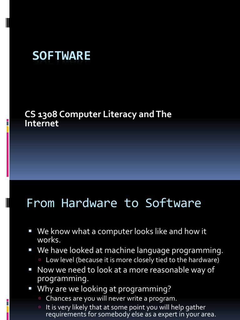 Software | PDF | Computer Program | Programming