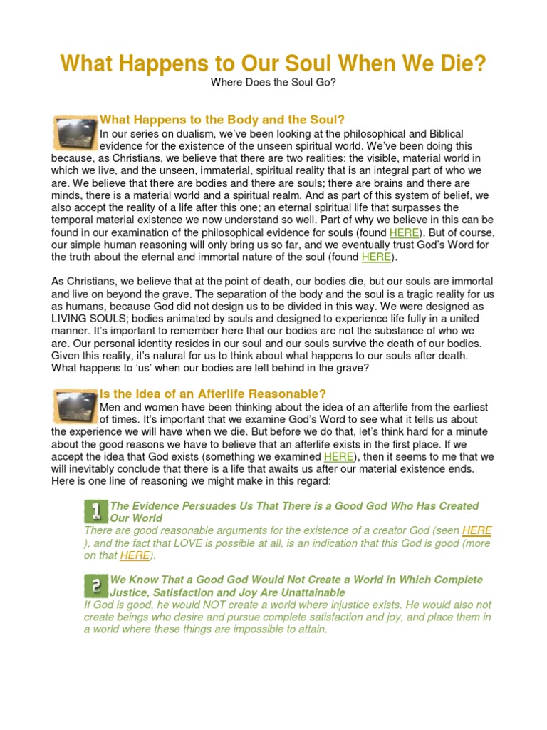 04 What Happens to Our Soul When We Die.pdf | Afterlife | Soul