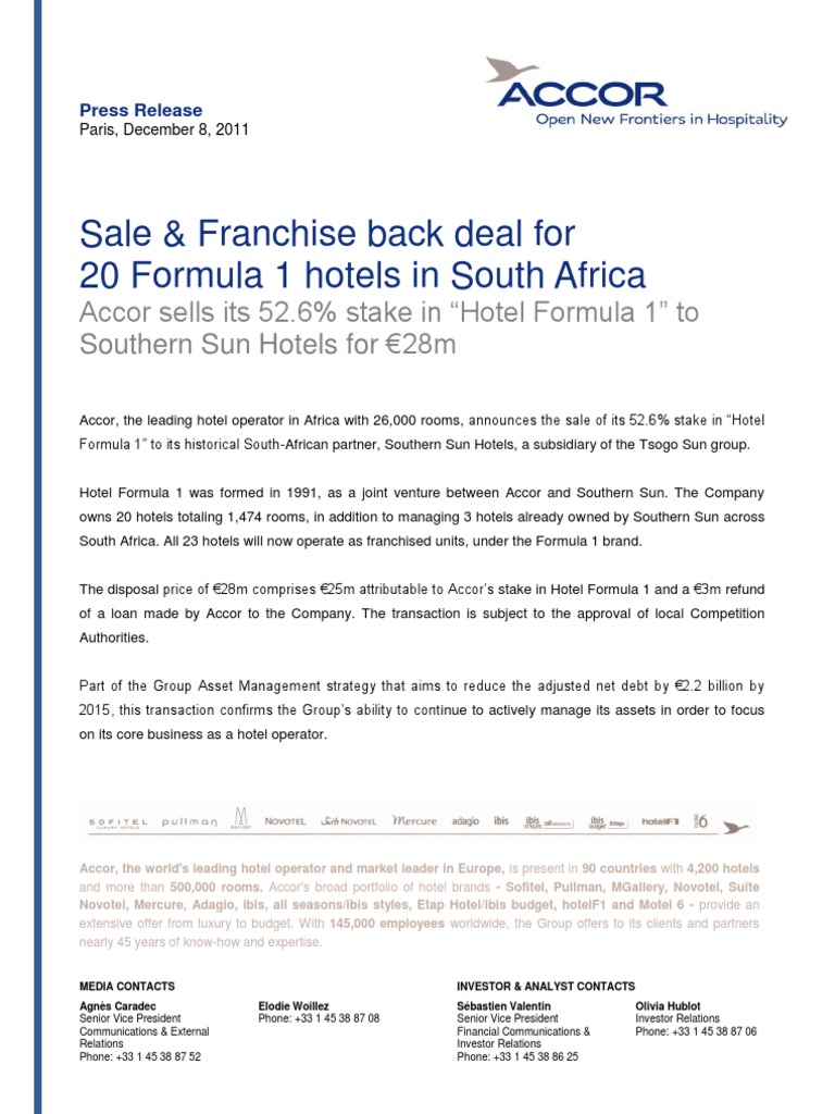 PR Accor S FB Formula1 en | PDF
