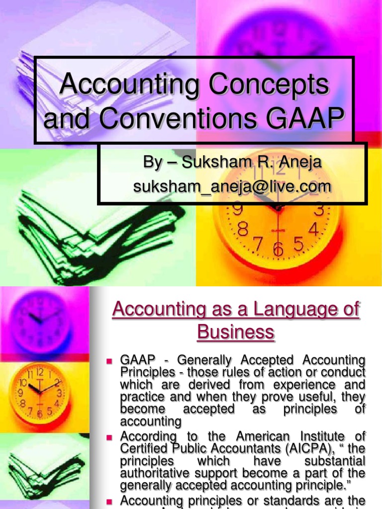 GAAP Accounting Concepts Overview | PDF | Generally Accepted Accounting ...