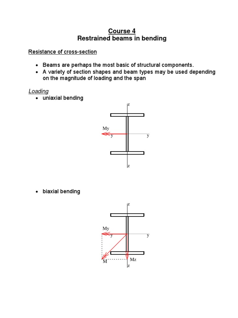 Restrained Beams in Bending | Bending | Beam (Structure) | Free 30-day ...
