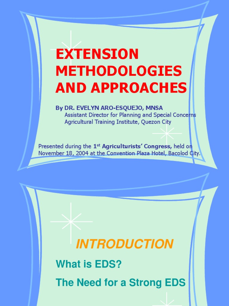 Extension Strategies for Farmers | PDF | Agriculture | Sustainability