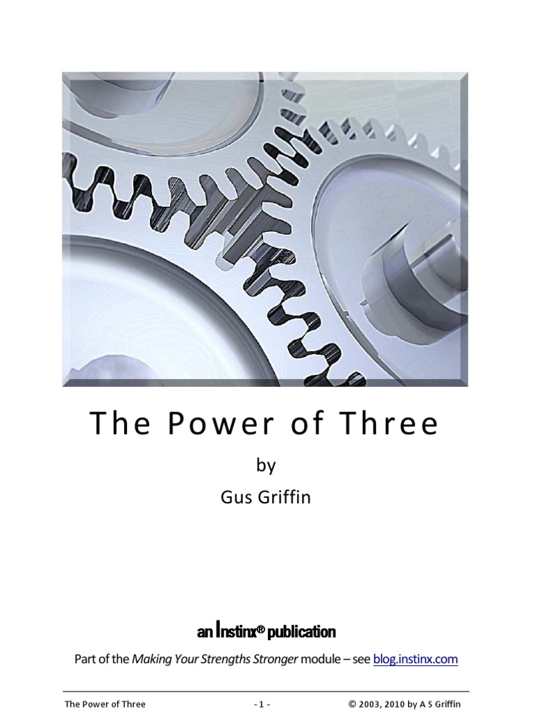 The Power of Three | PDF | Employment | Sales