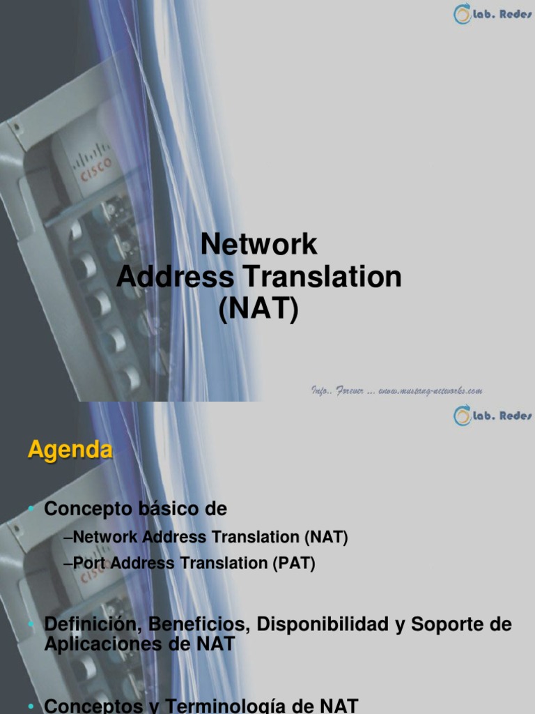 NAT Presentacion | PDF | Dirección IP | Redes de computadoras