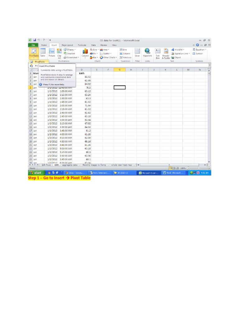 Create a Pivot Table in Excel | PDF | Teaching Methods & Materials