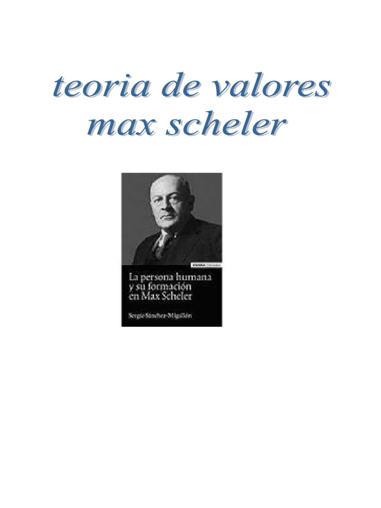 Max Scheler 2 | PDF | Intuición | Moralidad