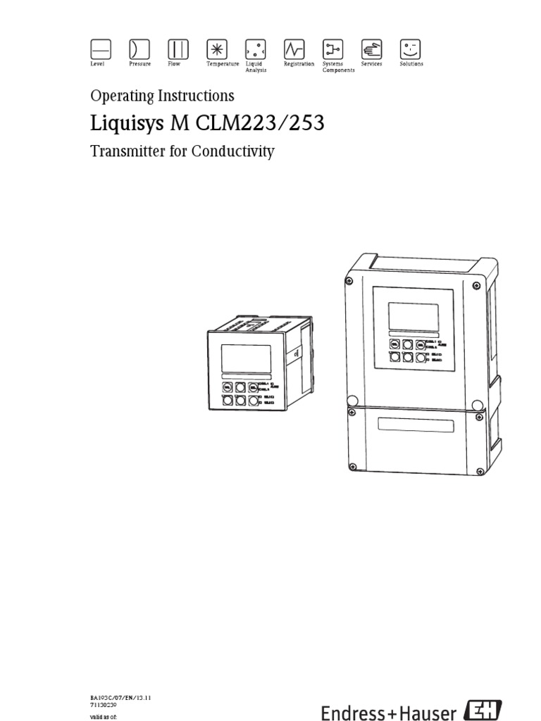 Liquisys M CLM253 Operating Manual | PDF | Relay | Electromagnetic ...