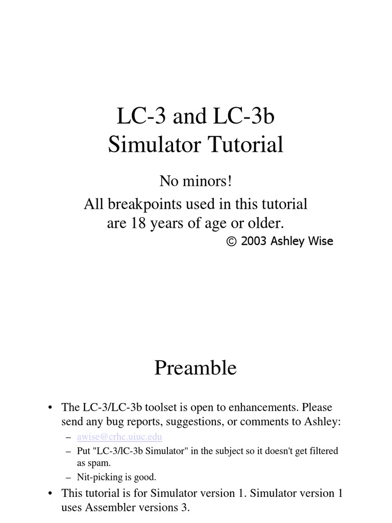 Simulator Tutorial | PDF | Assembly Language | Command Line Interface